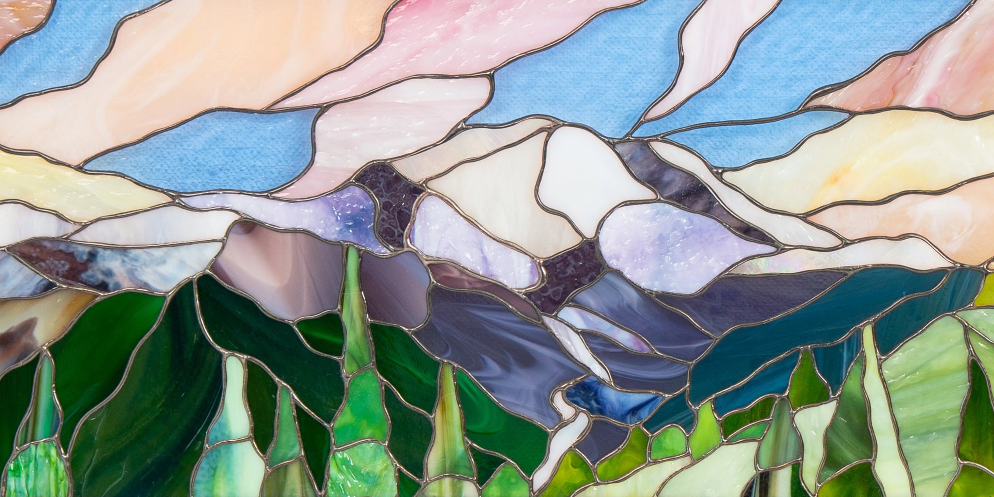 Stained Glass Landscapes: tree, ocean, forest – Glass Art Stories ...