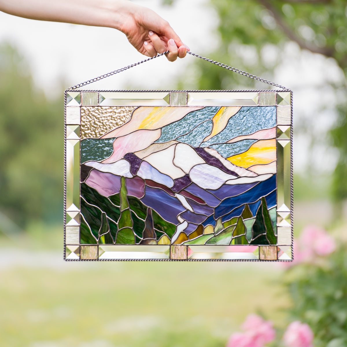 Stained Glass Landscapes: tree, ocean, forest – Glass Art Stories ...